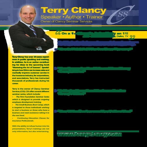 Terry Clancy One-Sheet | PDF