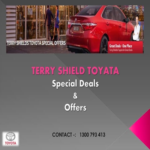 Terry shield toyata special deals & offers | PPT