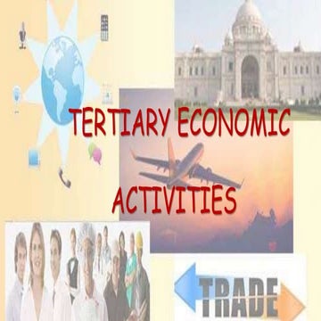 Tertiary economic activites | PPTX