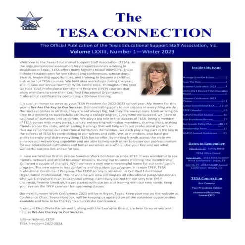2019-2020 TESA Awards Presentation | PPTX
