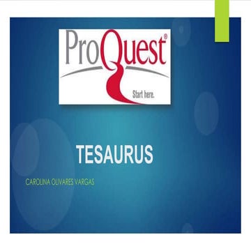 Tesaurus | PPTX