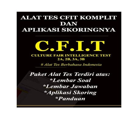 Alat tes rmib lengkap dengan skoring rmib | PDF