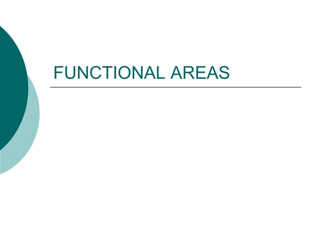 Functions of different company departments | PDF