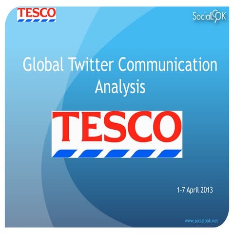 Tesco Twitter Communication Analysis - SociaLook | PDF