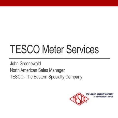 TESCO Meter Services | PPT