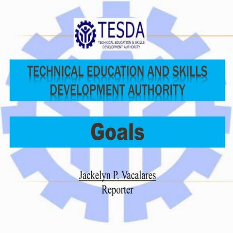 Tesda's goals | PPTX