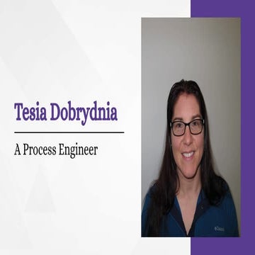 Tesia Dobrydnia - A Process Engineer | PDF