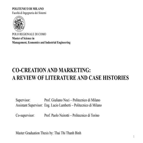 Tesi Polimi Presentation | PPTX