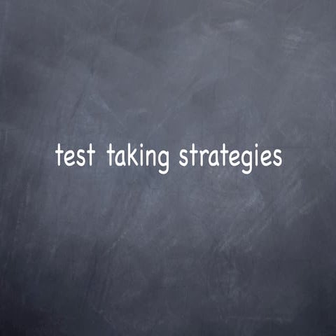 Test taking strategies | PPT