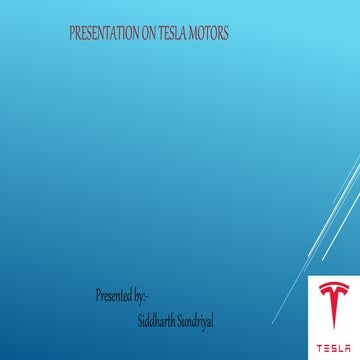 presentation on Tesla | PPTX
