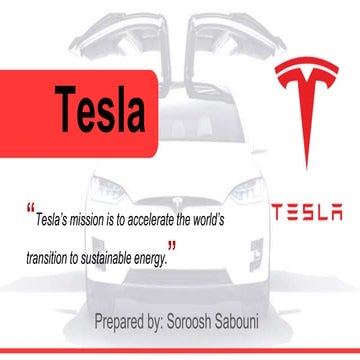 Tesla presentation | PPTX | Automotive Industry | Industries