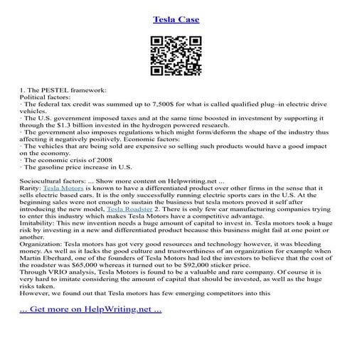 Tesla Case | PDF