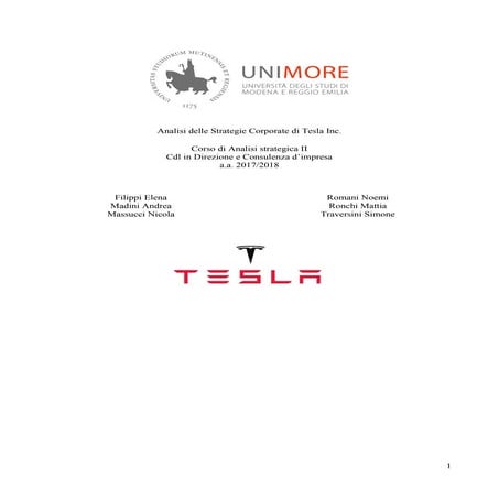 Tesla corporate strategy | PDF