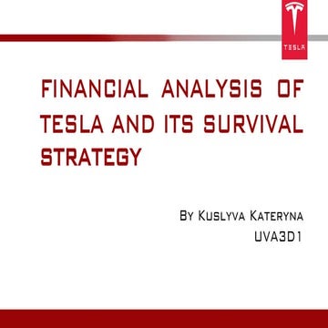 Tesla. Financian and marketing analysis. 2018 | PDF