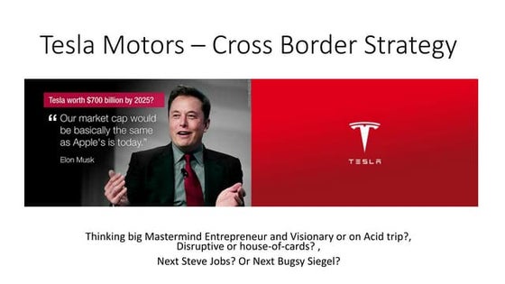 TESLA: international business strategies | PDF