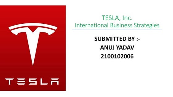 Supply Chain Management of Tesla | PPTX | Automotive Industry | Industries