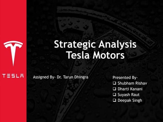 Tesla Company Presentation | PPT