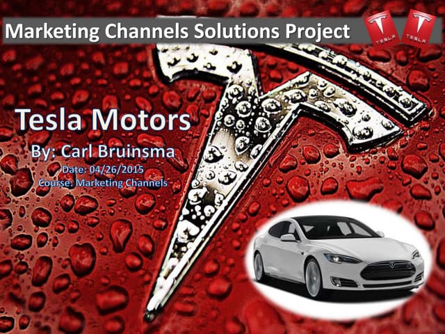 Tesla Motors Introduction Into INDIA | PPTX