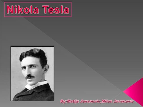 Nikola Tesla prezentacija | PPT