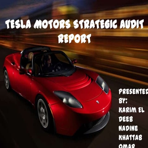 Tesla strategic management final | PPTX