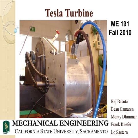 Tesla Turbine Final PowerPoint | PPTX