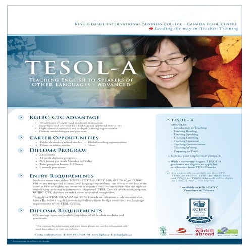 TESOL-A - KGIBC | PDF