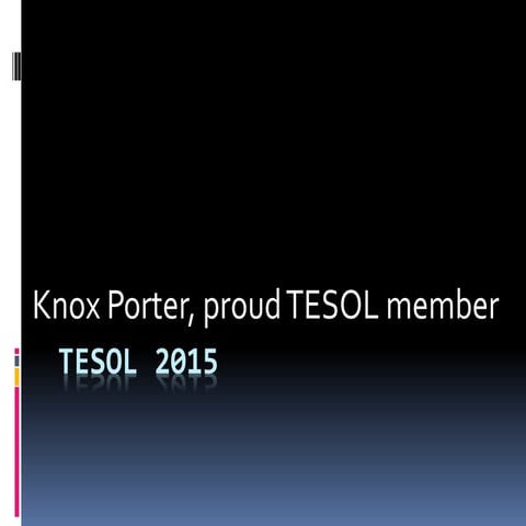 TESOL 2015 | PPT