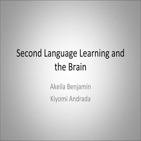 Second language learni | PPT