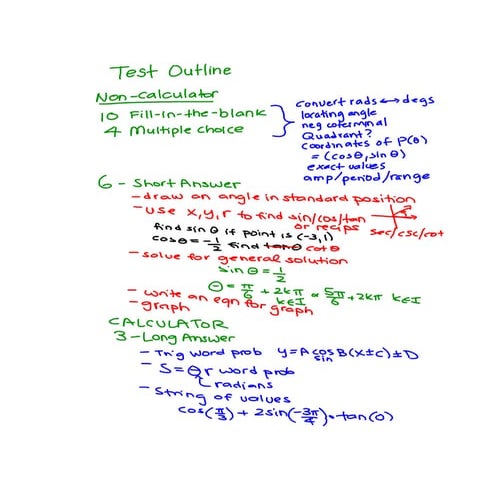 Test outline | PDF