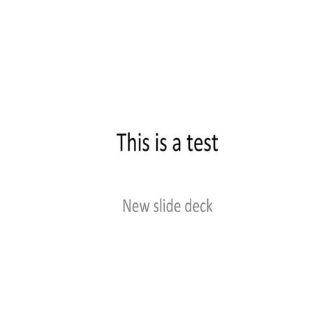 Test | PPT