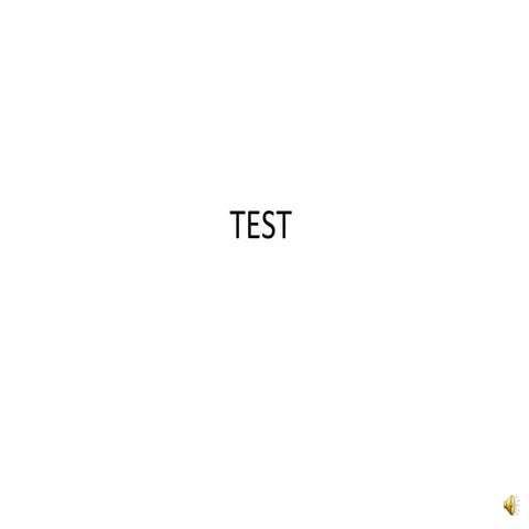 Test | PPT