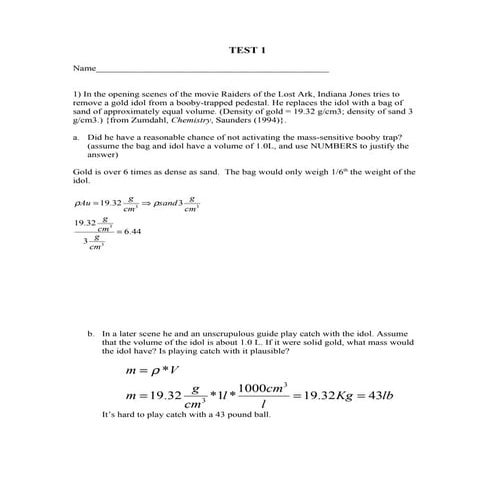 T E S T 1 Answers | DOC