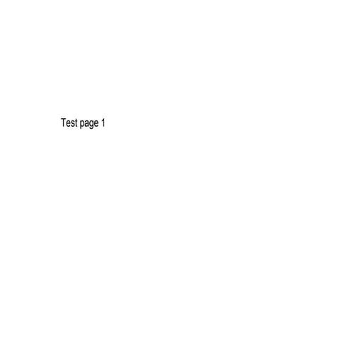Test page 1 | PDF