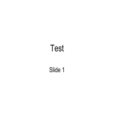 Test | PPT