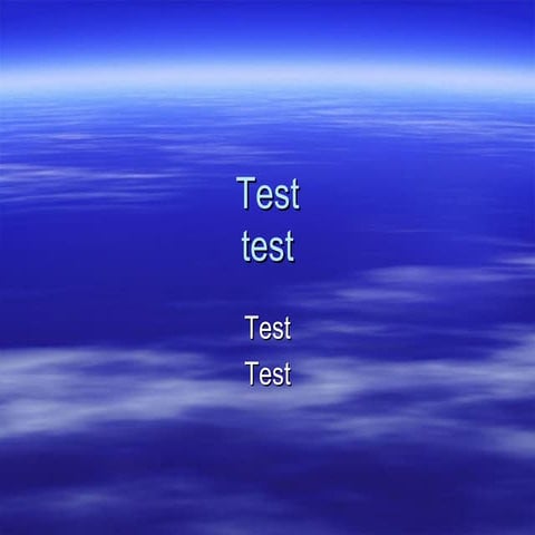 Test | PPT