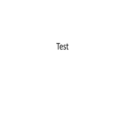 Test | PPT