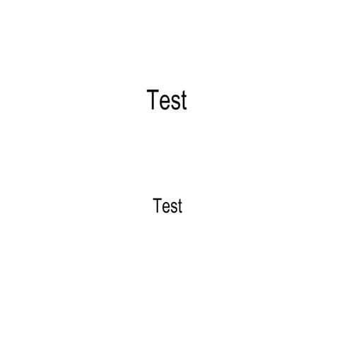 Test | PPT