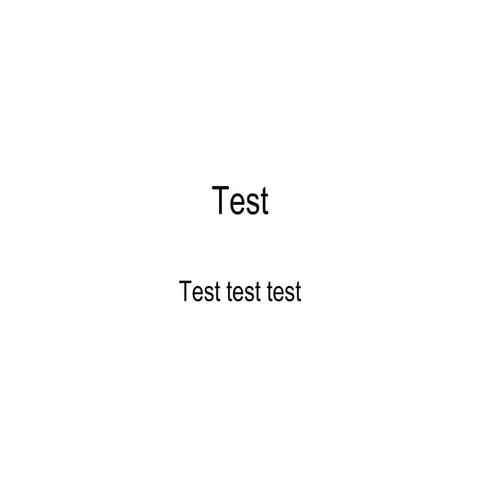 Test | PPT