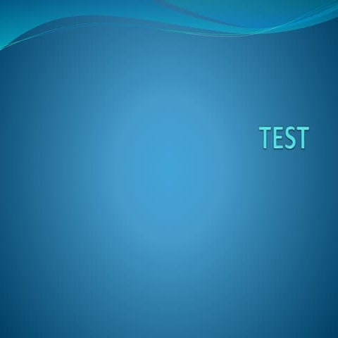 Test | PPT