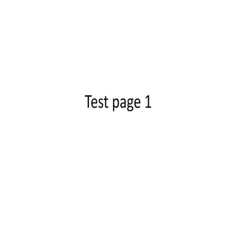 Test page 1 | PDF