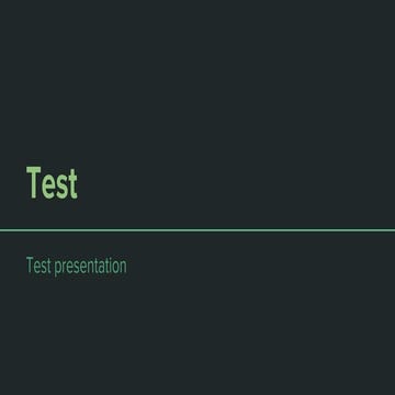 Test slides | PDF