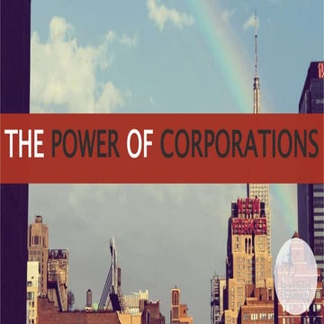 The Power Of Corporations | PPT