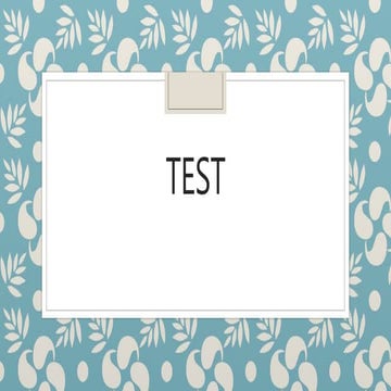 Test | PPT