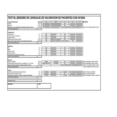 Test bedside | PDF