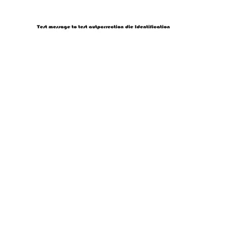 Test message to test autocorrection | DOCX