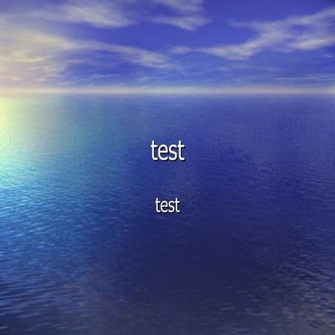 Test only | PPT