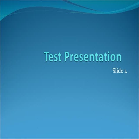 Test Presentation | PPT