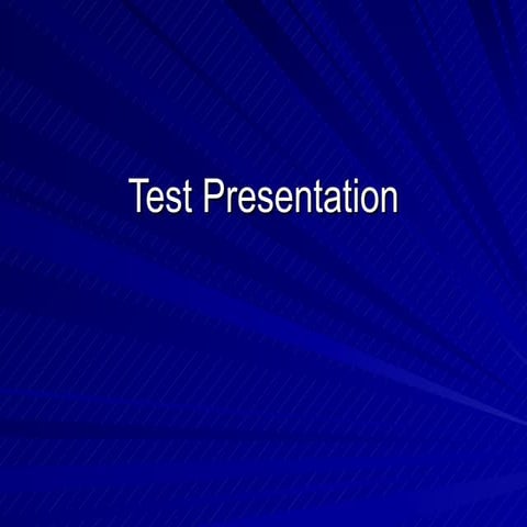 Test Presentation | PPT