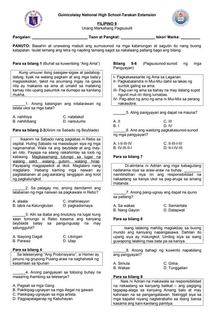 2nd Quarter Exam Fil 8.docx