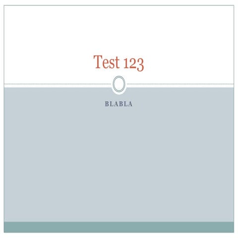 Test 123 | PPTX